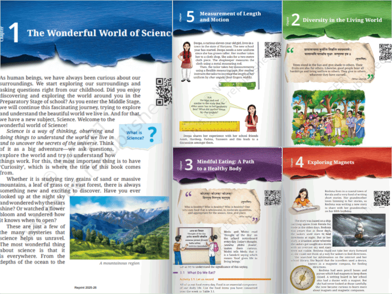 NCERT Curiosity Class 6 Science Chapters 1-5 With Solved Worksheets ...