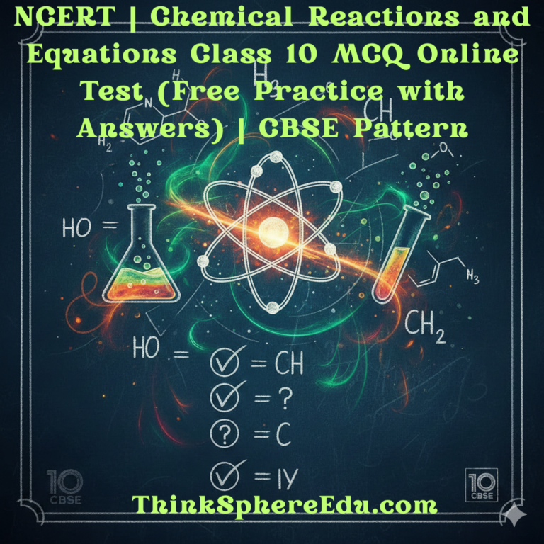 NCERT | Chemical Reactions and Equations Class 10 MCQ Online Test (Free ...
